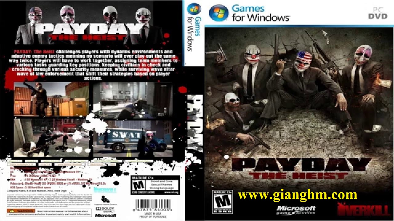 PAYDAY The Heist cover ⋆ gianghm